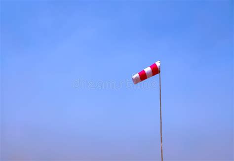 Airport Windsock Or Wind Cone For Indication Of Local Wind Direction
