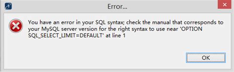 Myeclipse使用db Browser连接数据库错误：option Sqlselectlimitdefault