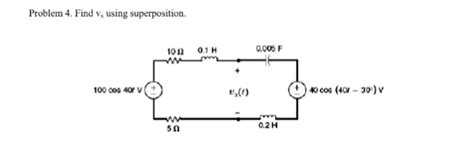 Solved Find V X Using Superposition Chegg Com