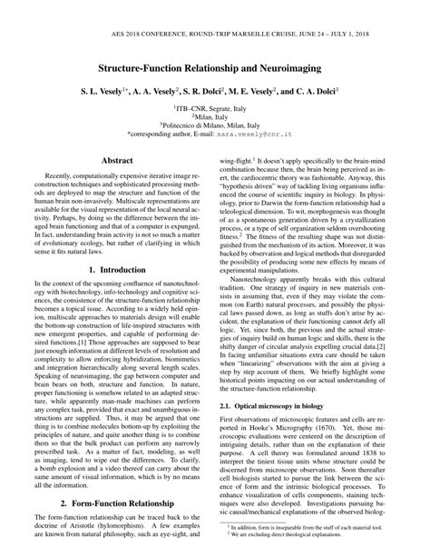 Pdf Structure Function Relationship And Neuroimaging