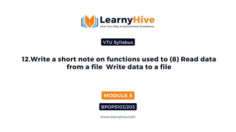 12write A Short Note On Functions Used To 8 Read Data From A File