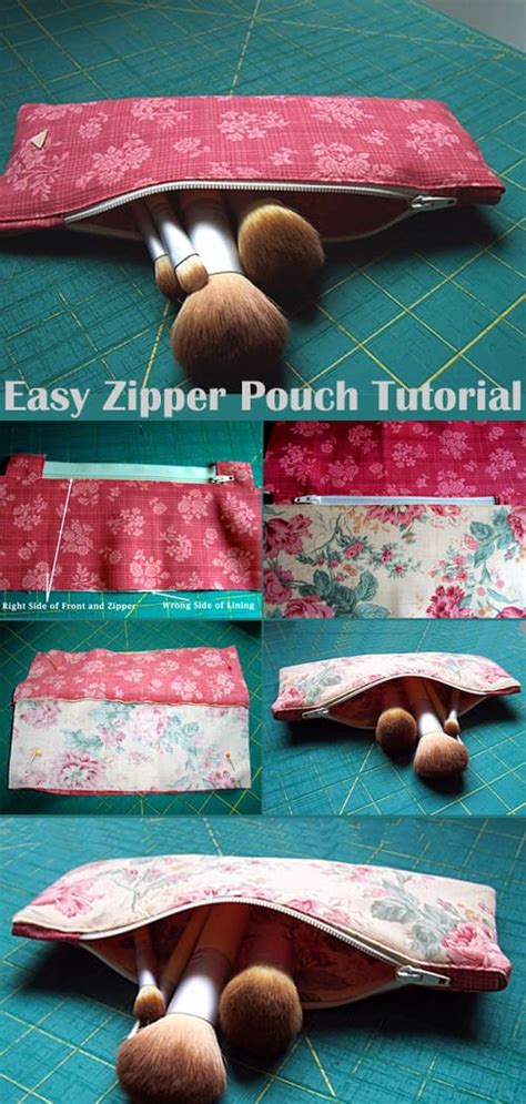 Easy Zipper Pouch Tutorial ~ Free