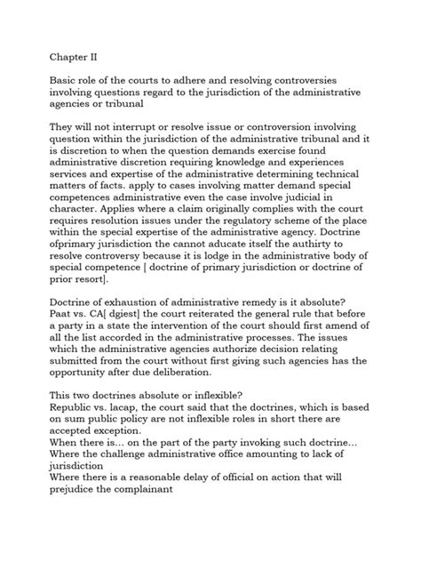 Chapter Iii Notes In Lecture Pdf Jurisdiction Legal Remedy