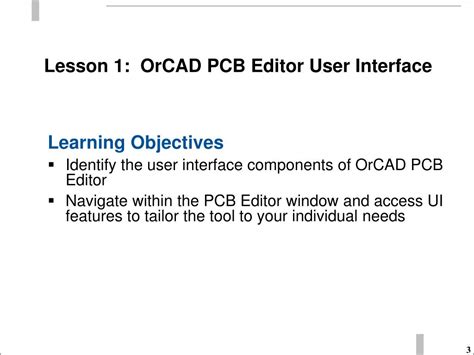ppt orcad pcb editor training course powerpoint presentation free