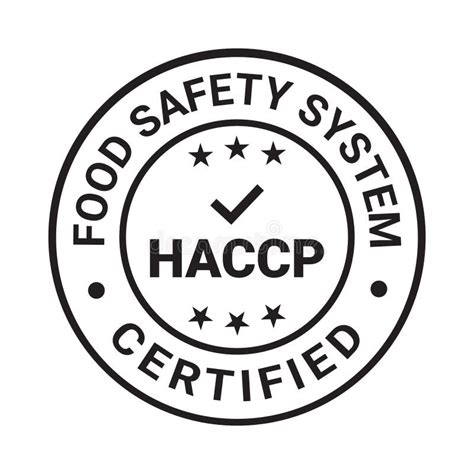 Logo Del Sistema De Seguridad Alimentaria Y Placa Certificada Haccp