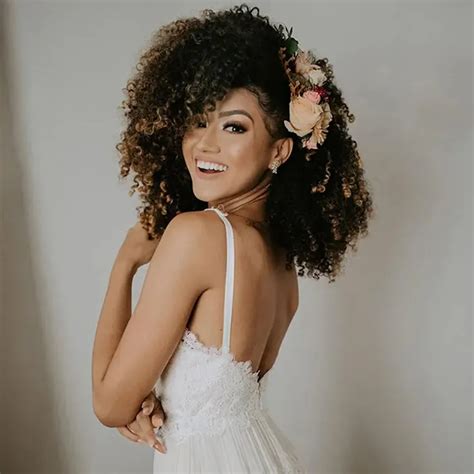 Wedding Curls Natural Hair Wedding Wedding Hair Colors Natural