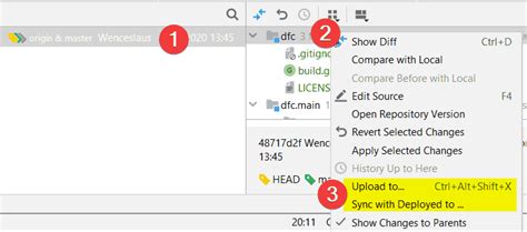 github vyach vasiliev intellij deploy for commits [plugin for intellij idea] added vcs menu