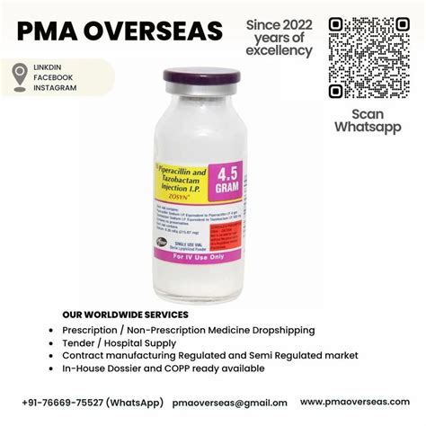 Zosyn 4 5 Injection At ₹ 367 Vial Other Brands In Nagpur Id 2853151101555