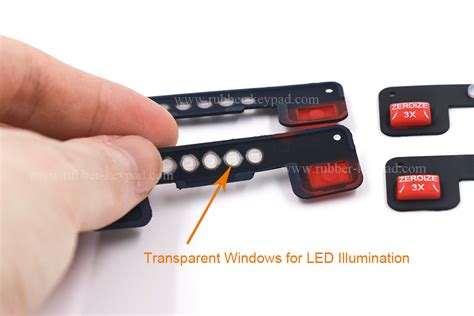 Silicone Rubber Membrane Electrical Contact Buttons 3m Adhesive Layer Pad Silicone Membrane