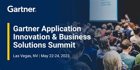 Gartner Application Innovation And Business Solutions Summit