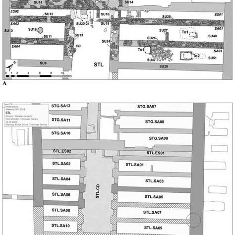 A Plan Of The Excavated Area In The Stl Sector With The Main