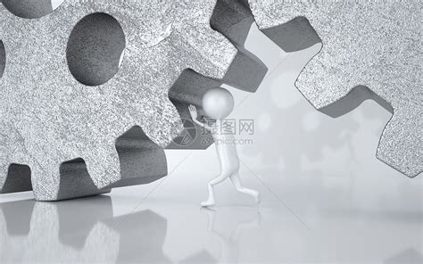 齿轮金融小人图片素材 正版创意图片401777929 摄图网