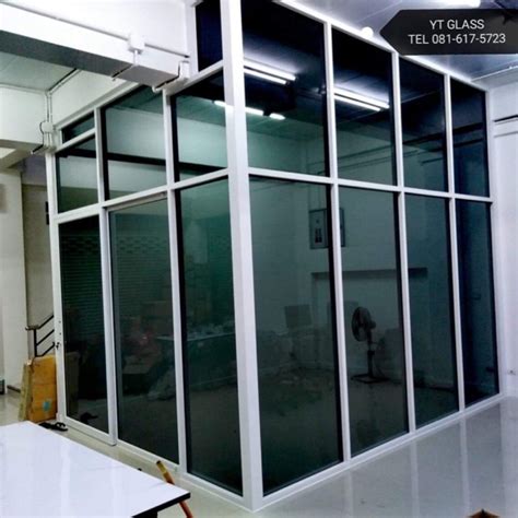 กั้นห้องกระจก อลูมิเนียม ออฟฟิศ Shopee Thailand
