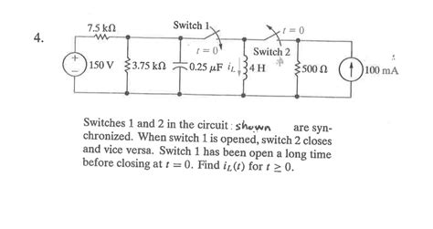Solved Switches 1 And 2 In The Circuit Shown Are