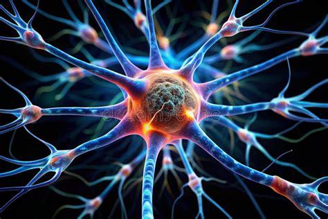 The Brain S Building Blocks A 3d Rendering Of Human Neurons Stock