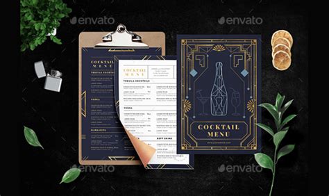 23 Cocktail Menu Template Free And Premium Psd Ai Vector Downloads