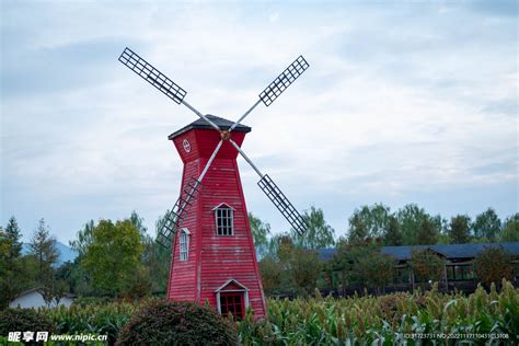 风车摄影图 自然风景 自然景观 摄影图库 昵图网
