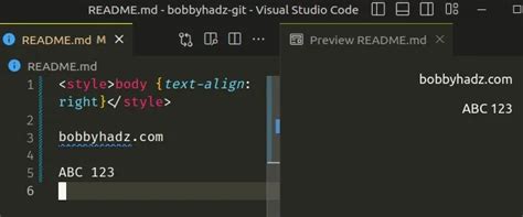 Right Align Justify Align And Center Text In Markdown Bobbyhadz