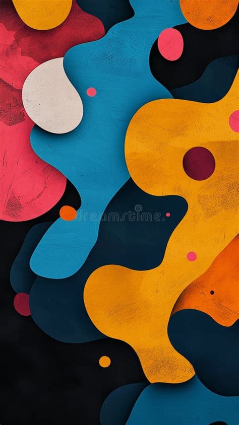 Vibrant And Dynamic Abstract Background Featuring Colorful Overlapping