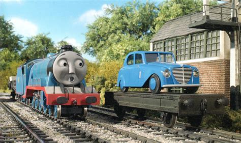 The Fat Controllers Car On A Flatbed And Gordon By Jack1set2 On Deviantart