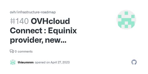 Ovhcloud Connect Equinix Provider New Interconnection In Singapore