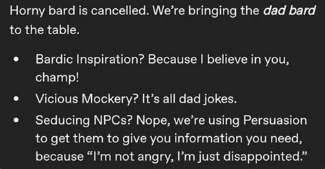 Horny Bard Is Out Dad Bard Is In Media Chomp