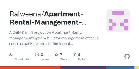 Github Ralweena Apartment Rental Management System A Dbms Mini Project On Apartment Rental