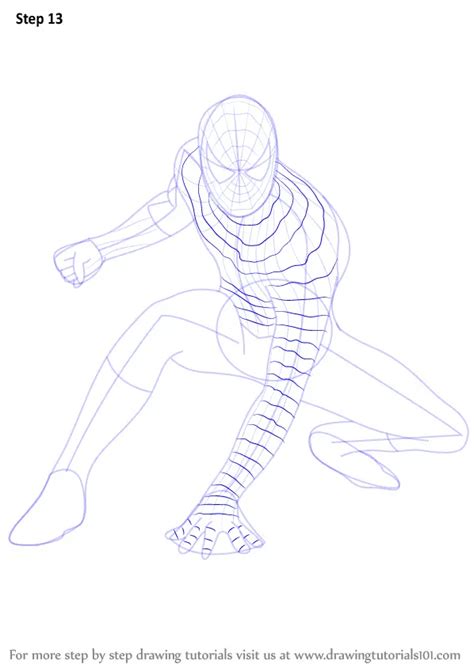 Learn How To Draw Spiderman Spiderman Step By Step Drawing Tutorials