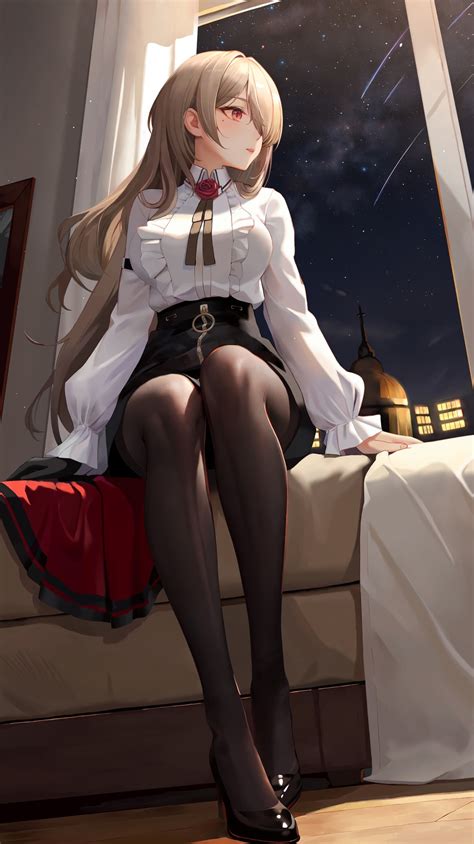 Rita Rossweisse Honkai Impact 3rd блондинка колготки тян