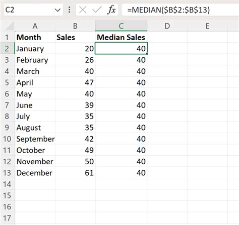Excel How To Add Median Line To Chart