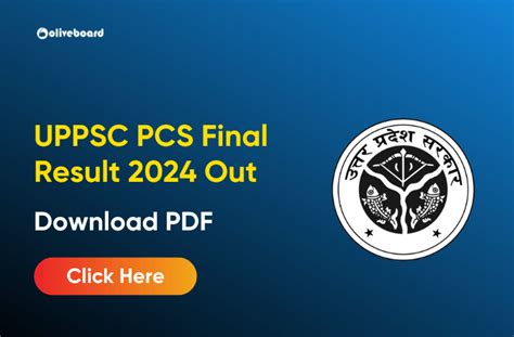 Uppsc Pcs Final Result 2024 Out Download Result Pdf