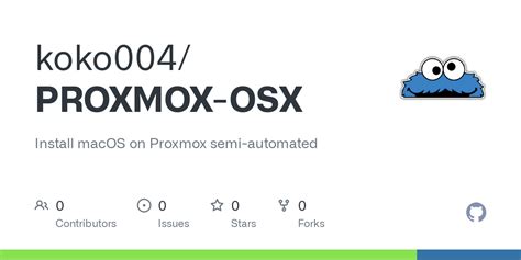 Github Koko004 Proxmox Osx Install Macos On Proxmox Semi Automated