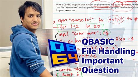 Important Solutions In Qbasic File Handling Youtube