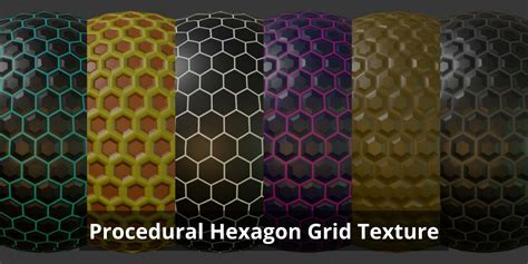 Procedural Hexagon Grid Texture Blender Market