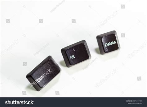 Loose Ctrl Alt Delete Computer Keys Stock Photo Shutterstock