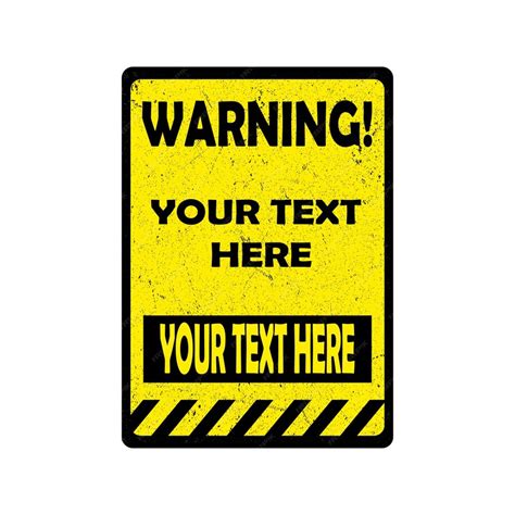 Premium Vector Empty Warning Sign