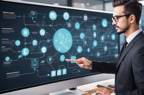 Premium Photo Business Process Management And Automation Concept With