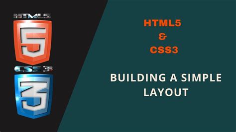 Building A Simple Layout In Html