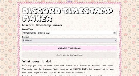 Discord Timestamp At Wanda Hatton Blog
