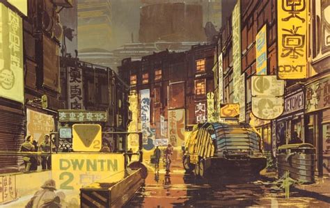 Blade Runner Concept Art By Syd Mead Circa 1982 Rimaginarycyberpunk