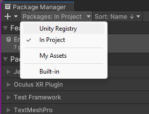Unity XR Setup CS VR Apps Fall