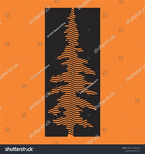 Cnc Vector Cutting Tree Patterns Cnc Stock Vector Royalty Free