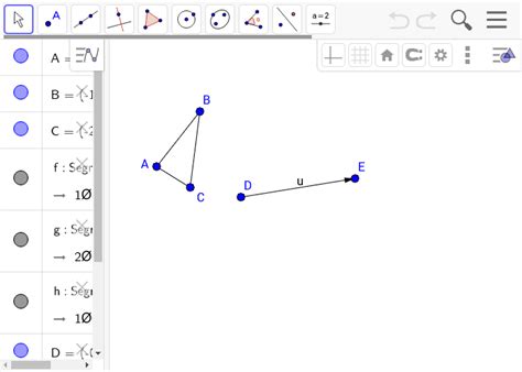 Transformation Translation Geogebra