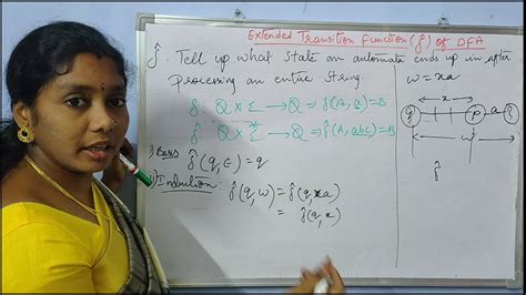 lecture 29 extended transition function for dfa in telugu by neelis