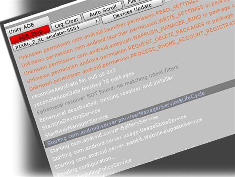 Adb Logcat Utilities Tools Unity Asset Store