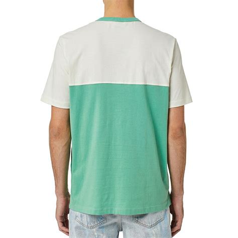 【楽天市場】 Diesel ディーゼル メンズ カラー切替 ロゴプリント 半袖tシャツ カットソー【t Just Yoke】【サイズs】【メロングリーン】die M T F4 4ae