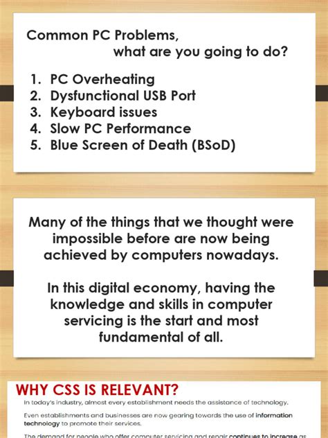 Week1 Basic Concepts In Computer System Servicing Pdf