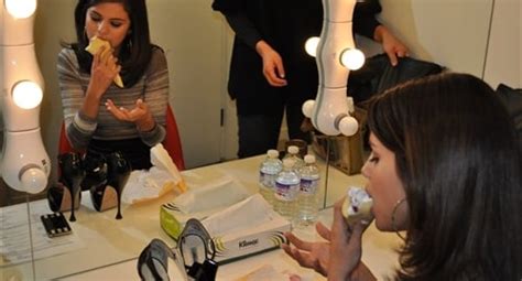 Selena Gomez Eats A Crepe Like A Whore