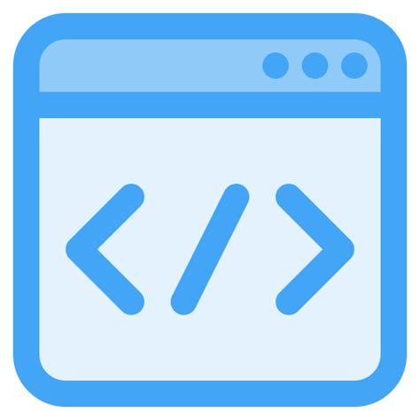 Coding Generic Blue Icon