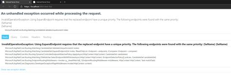 Multiple Mapdynamiccontrollerroute Using Expandendpoint Requires That The Replaced Endpoint